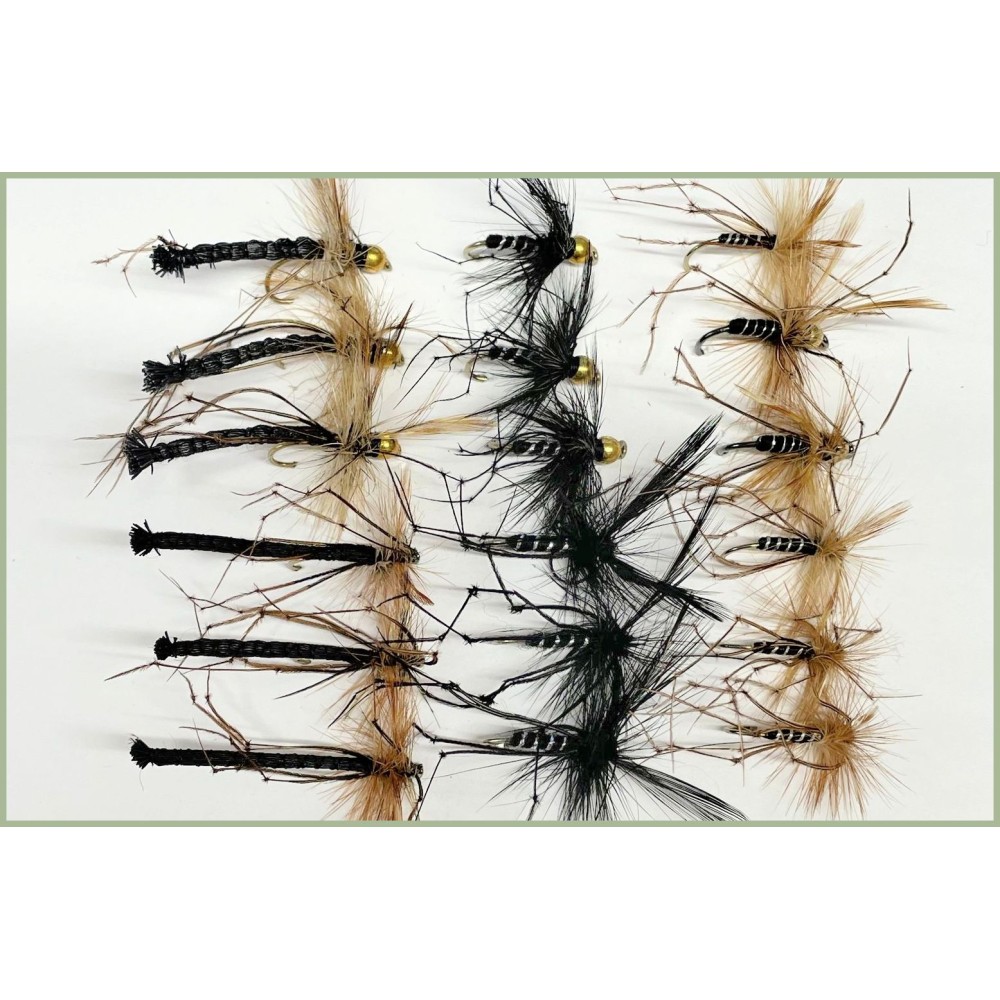 daddy long legs fishing flies variety pack, autumn fishing flies ...